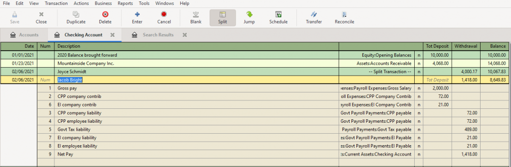 GnuCash – How to do Payroll – ExpLearn